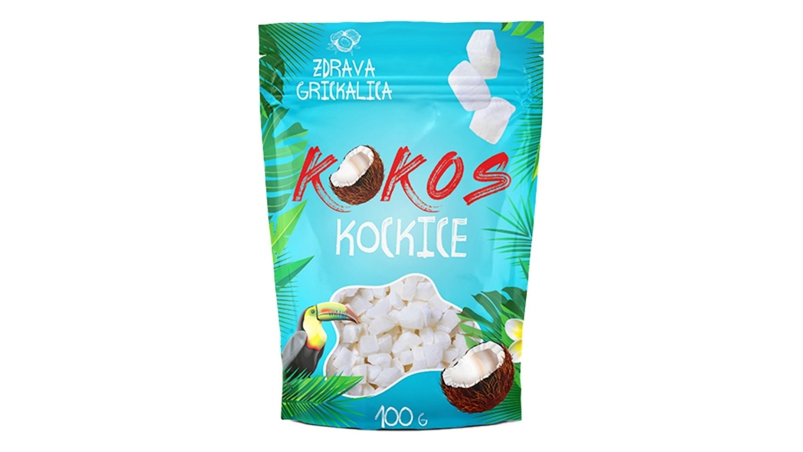 Kokos kockice TOP FOODS 100g - Cenoteka