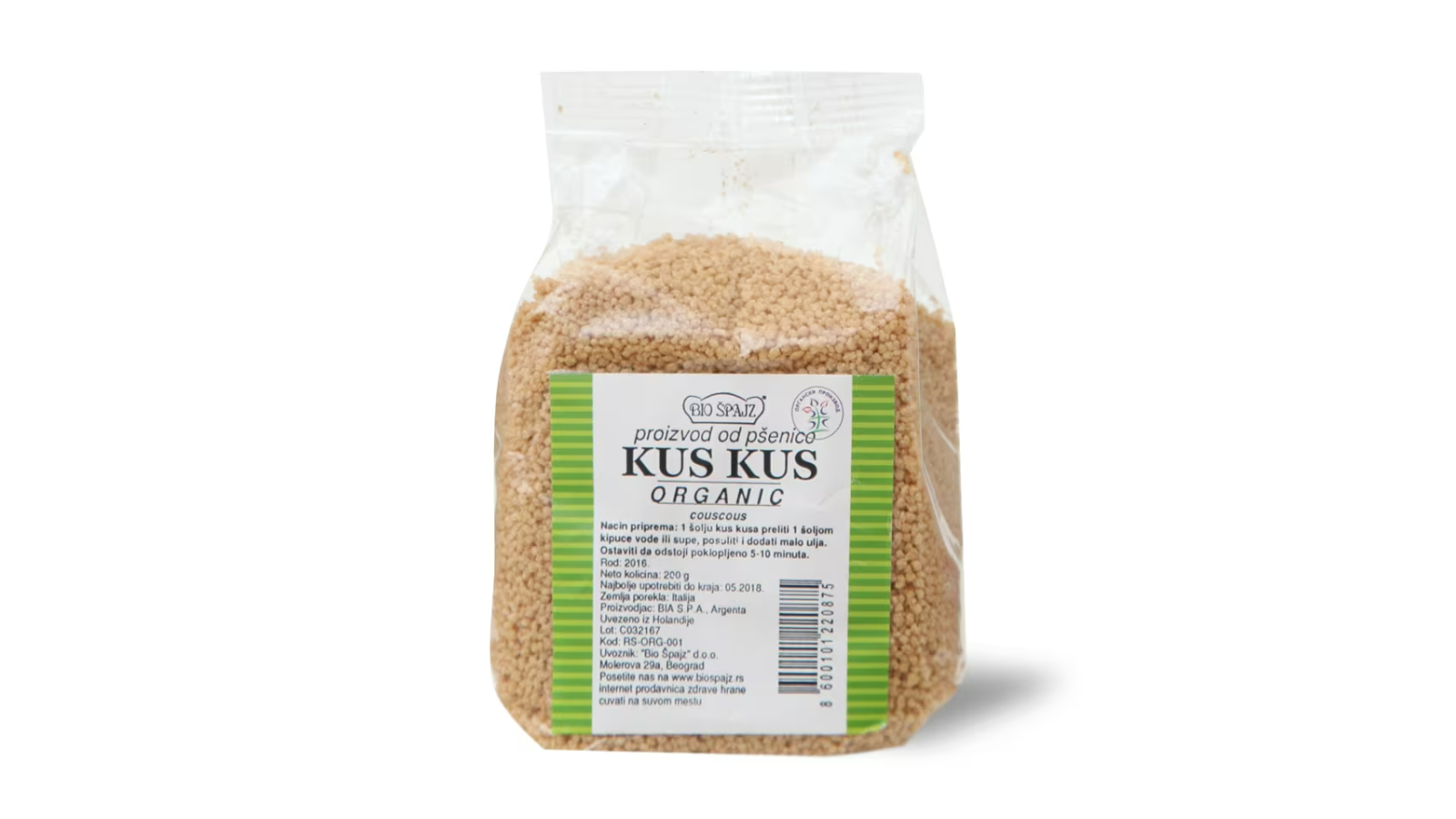 BIO ŠPAJZ kus kus organski 200g - Cenoteka