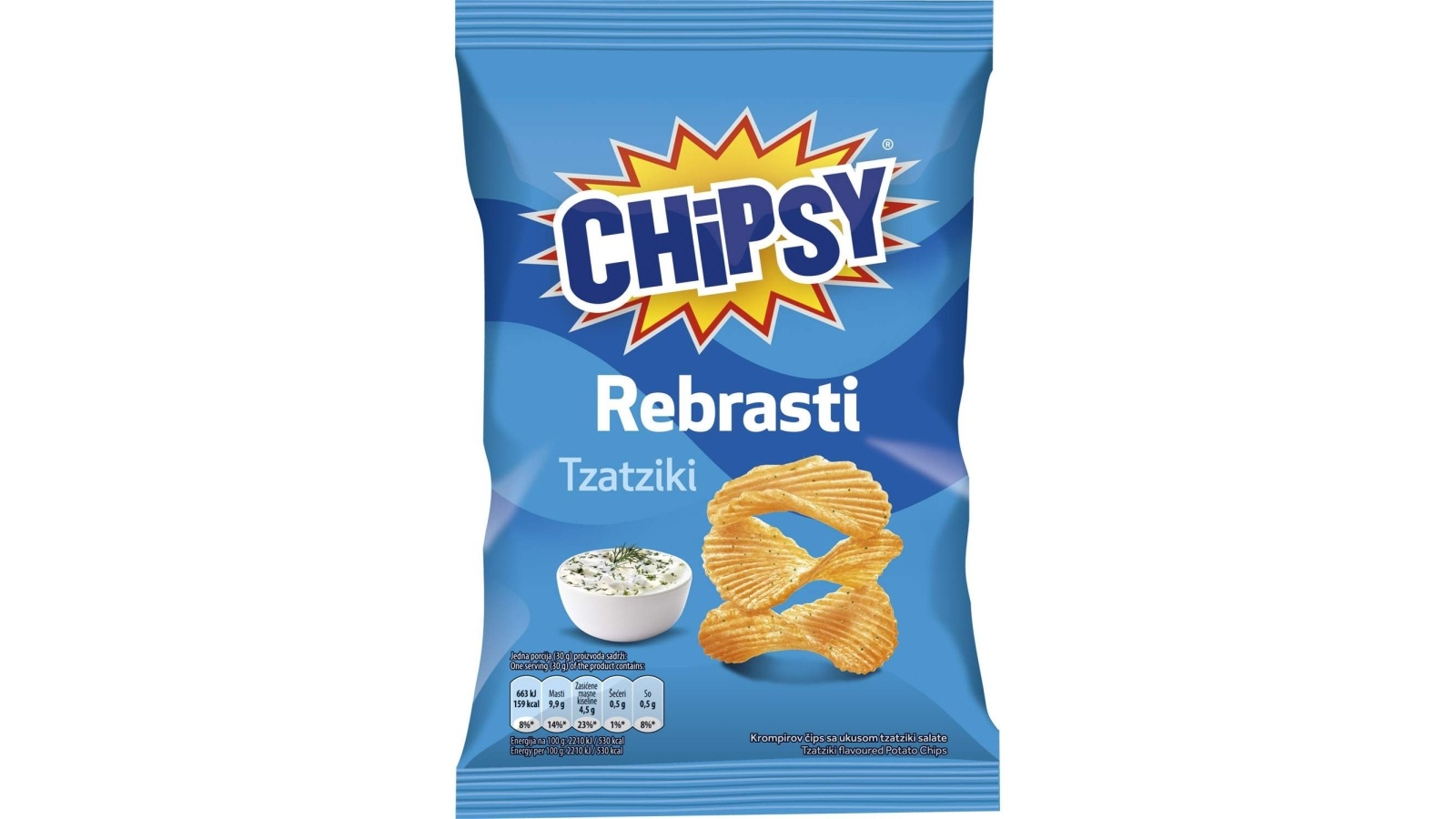 MARBO Chipsy Rebrasti Tzatziki 40g - Cenoteka