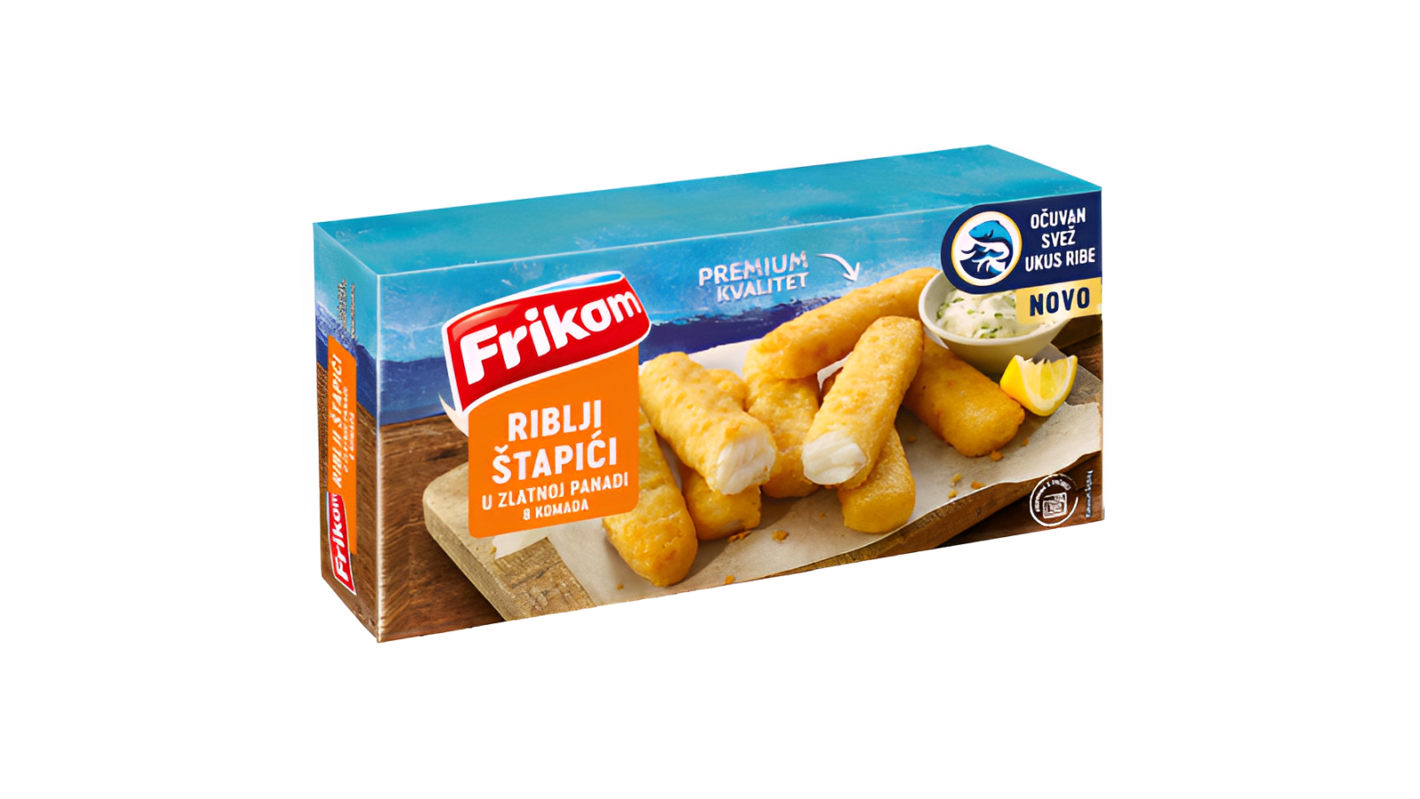 FRIKOM riblji štapići u zlatnog panadi 224g - Cenoteka