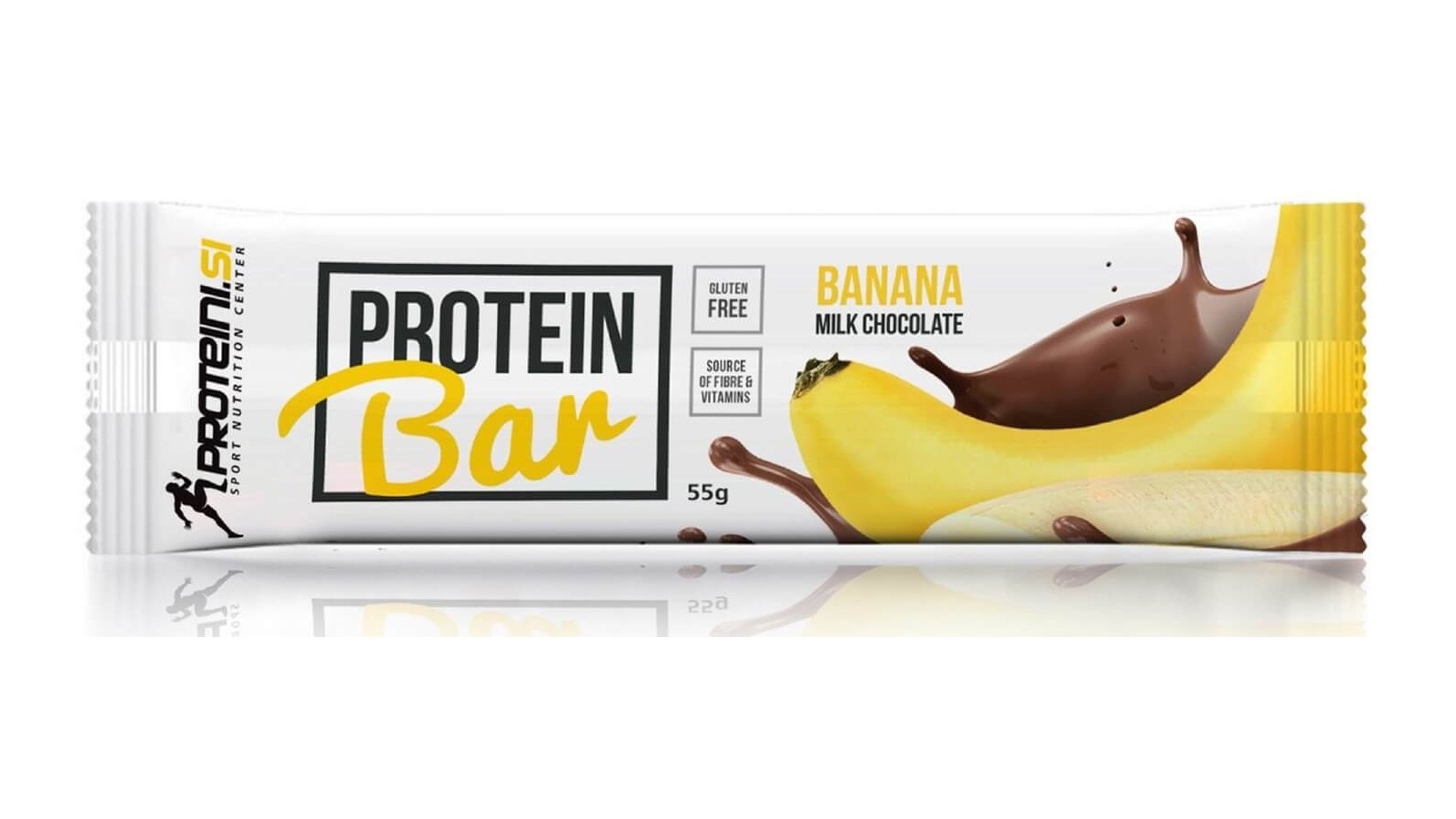 PROTEINI.SI protein bar banana mlečna čokolada 55g - Cenoteka