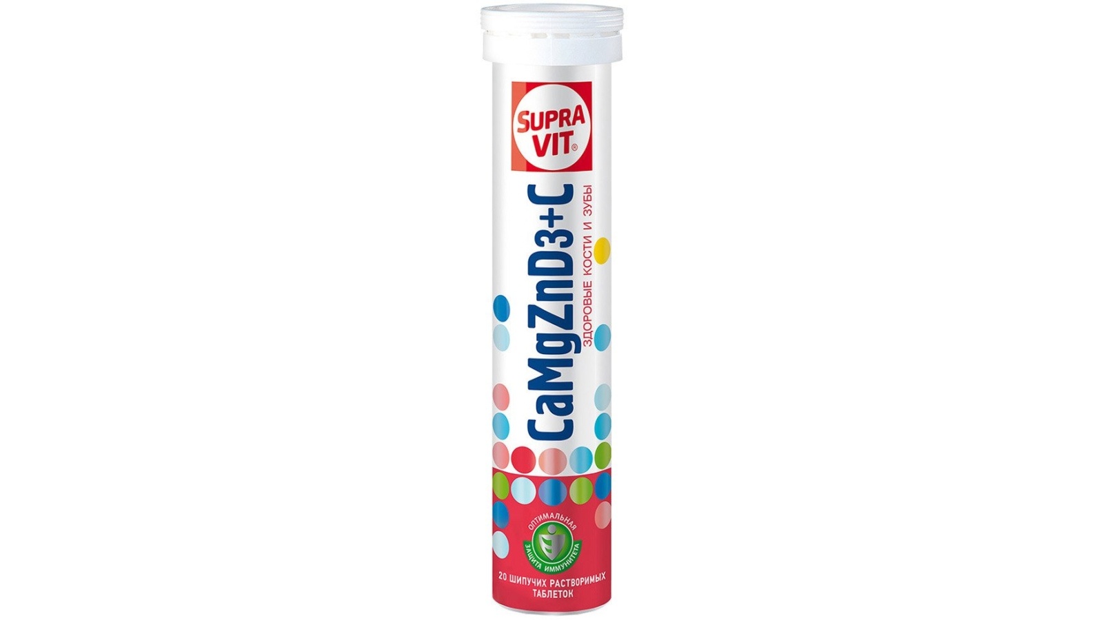 Šumeće tablete SUPRAVIT kalcijum Mg cink D3 vitamin C 80g - Cenoteka