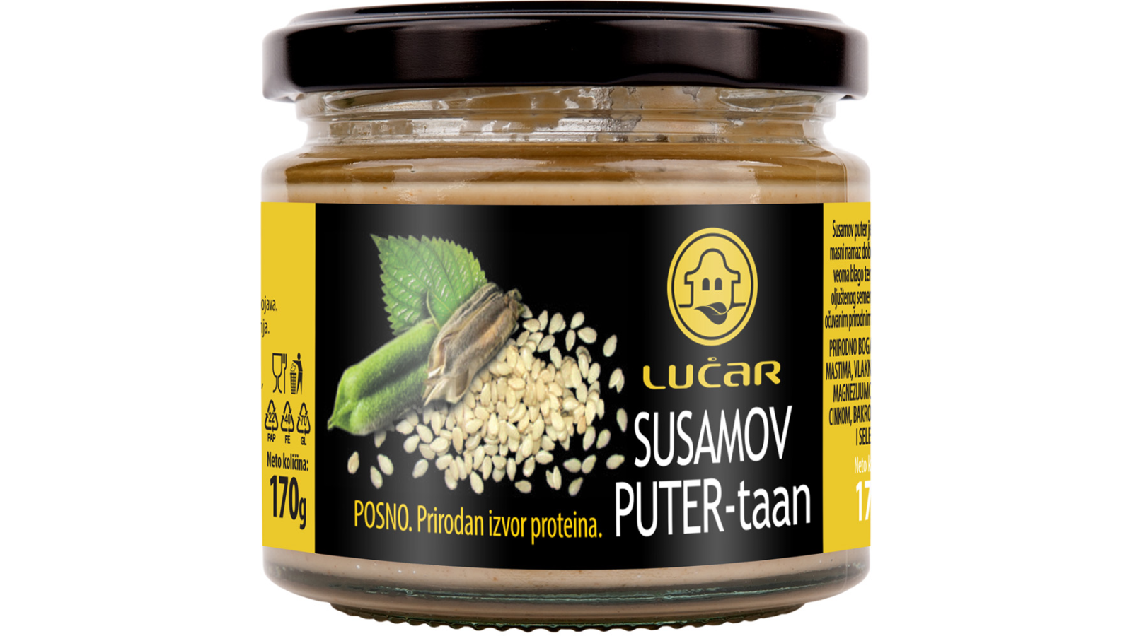 Susamov puter taan LUČAR 170g - Cenoteka