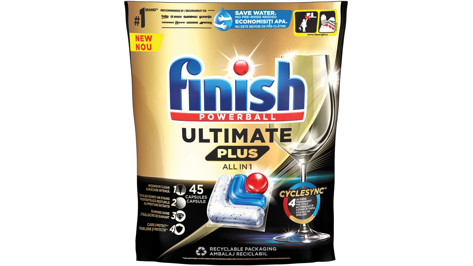 Tablete FINISH Ultimate plus 45kom - Cenoteka