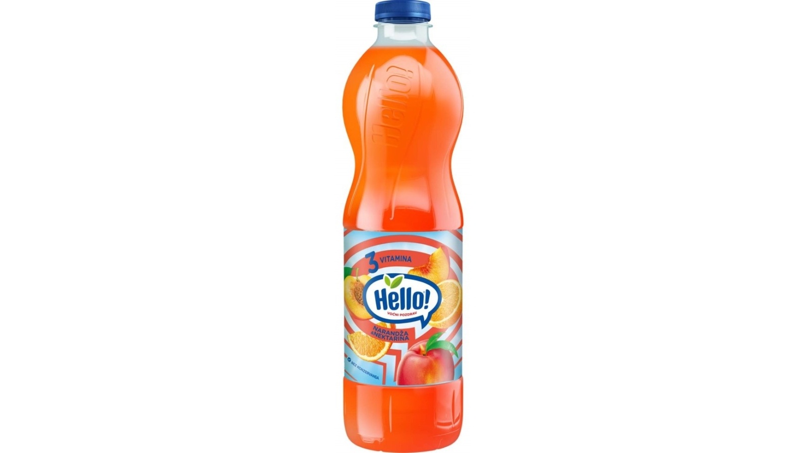 Voćni sok FRUVITA Hello pomorandža nektarina 1,5l - Cenoteka
