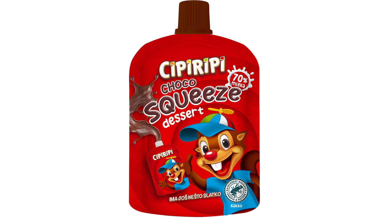 CIPIRIPI Choco squeeze dessert 90g - Cenoteka