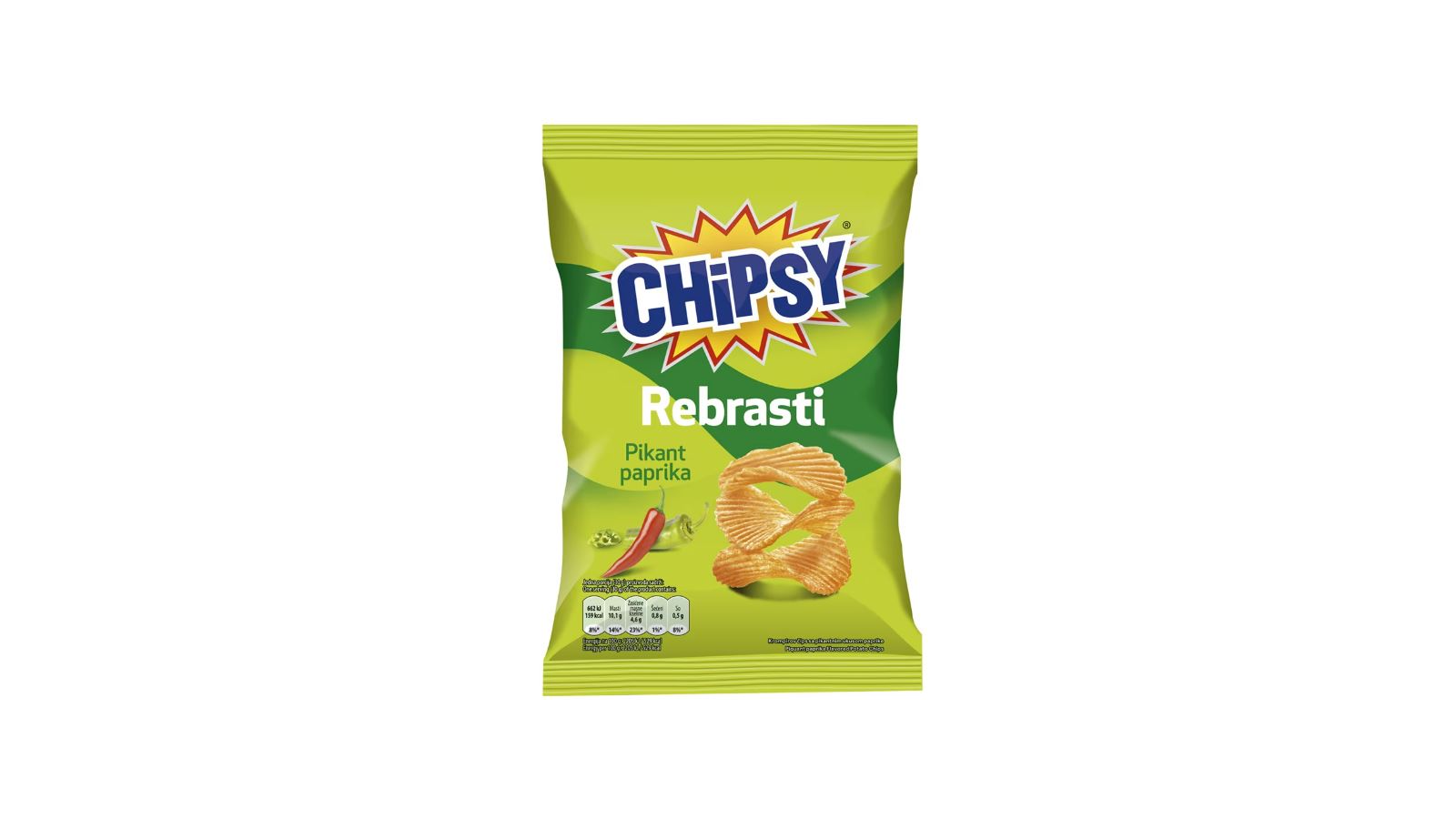 Čips CHIPSY pikant paprika 60g - Cenoteka
