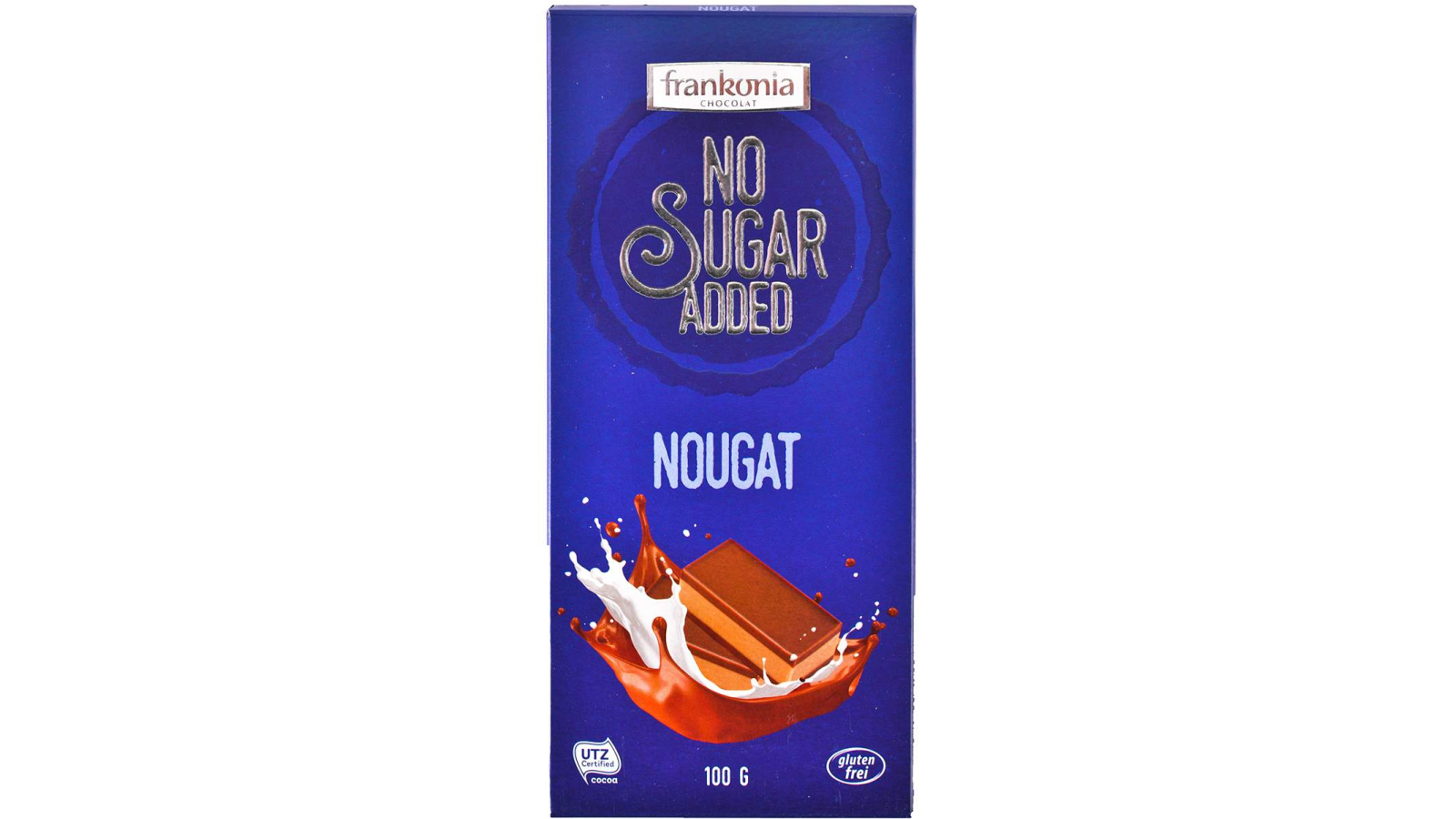 Čokolada FRANKONIA Nugat no sugar added 80g - Cenoteka