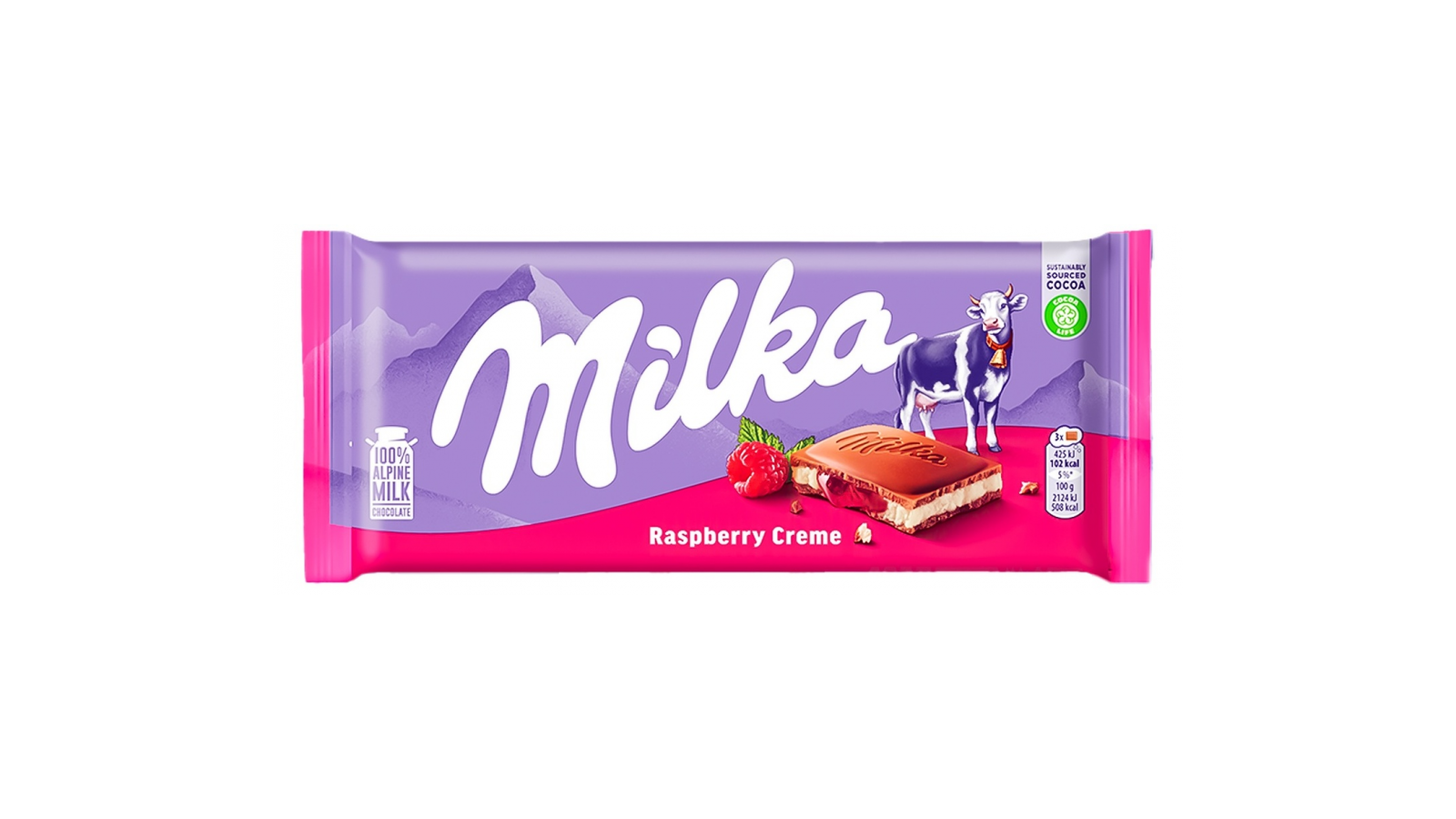 Čokolada Milka Malina 100g Cenoteka