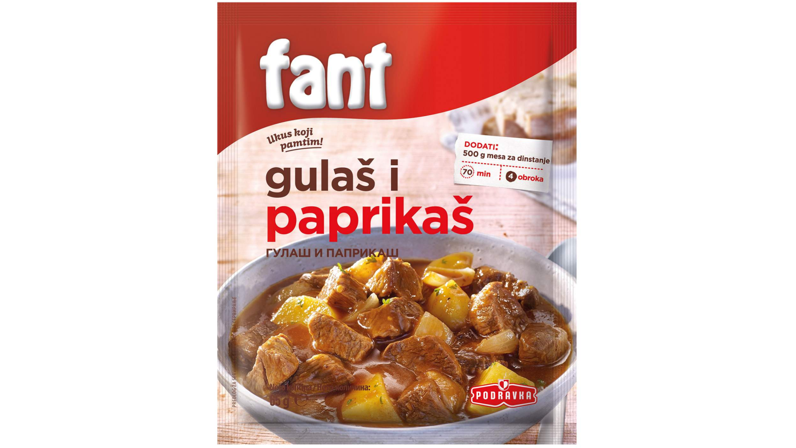 Dodatak PODRAVKA za gulaš i paprikaš 65g - Cenoteka