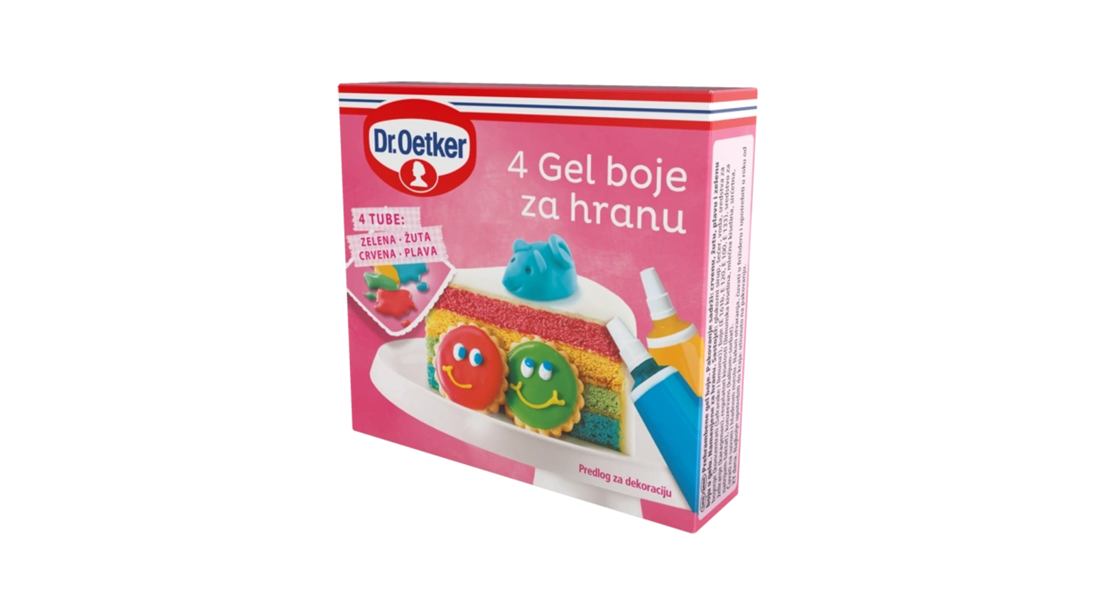 DR. OETKER 4 gel boje za hranu 40g - Cenoteka