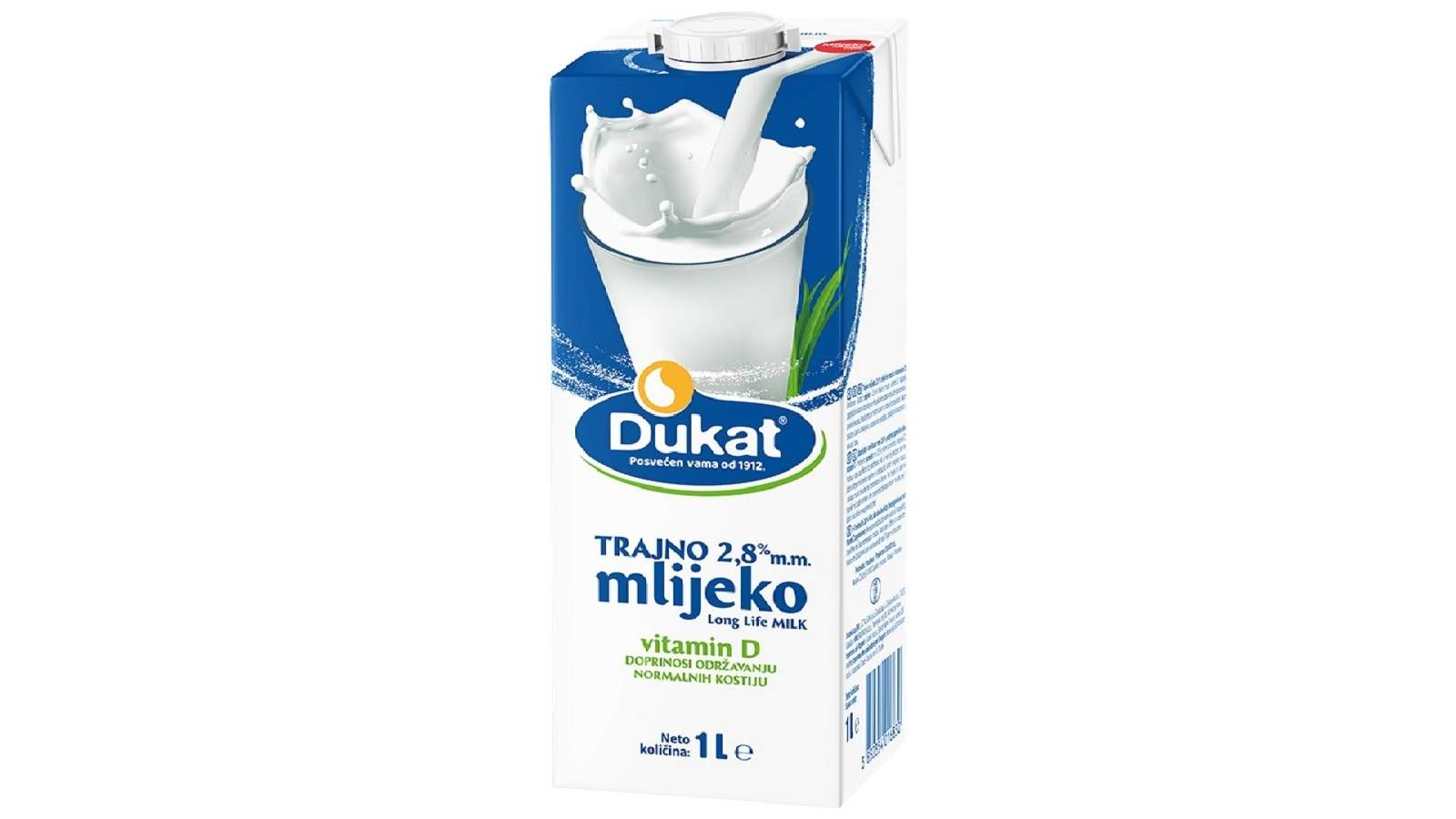 Dugotrajno mleko DUKAT 2,8% mm 1l - Cenoteka