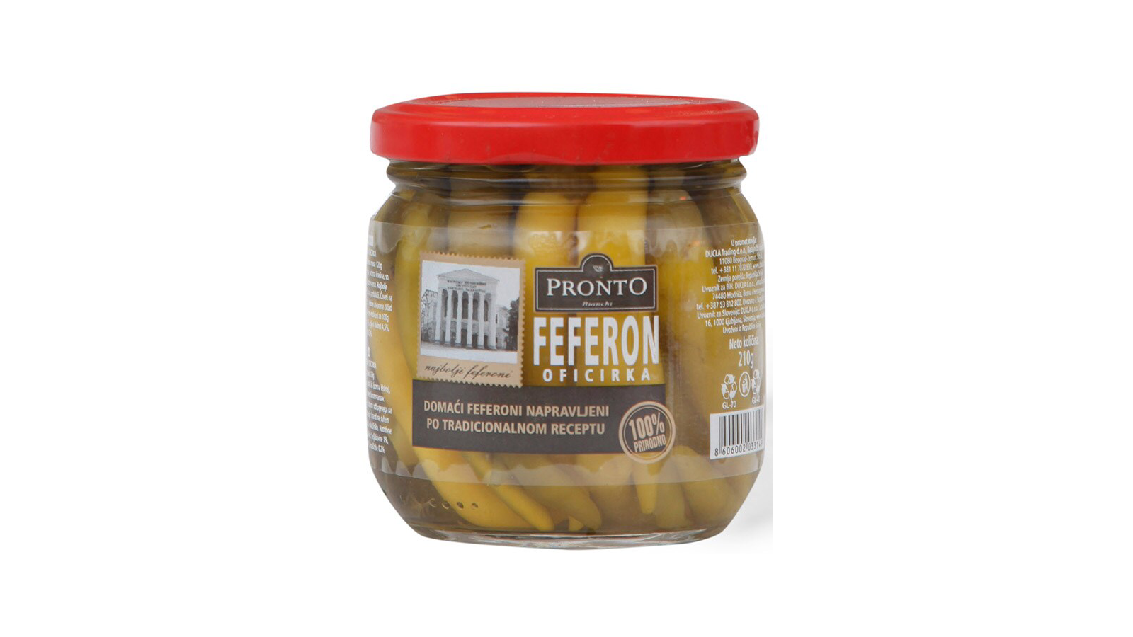 Feferone PRONTO oficirka 210g - Cenoteka