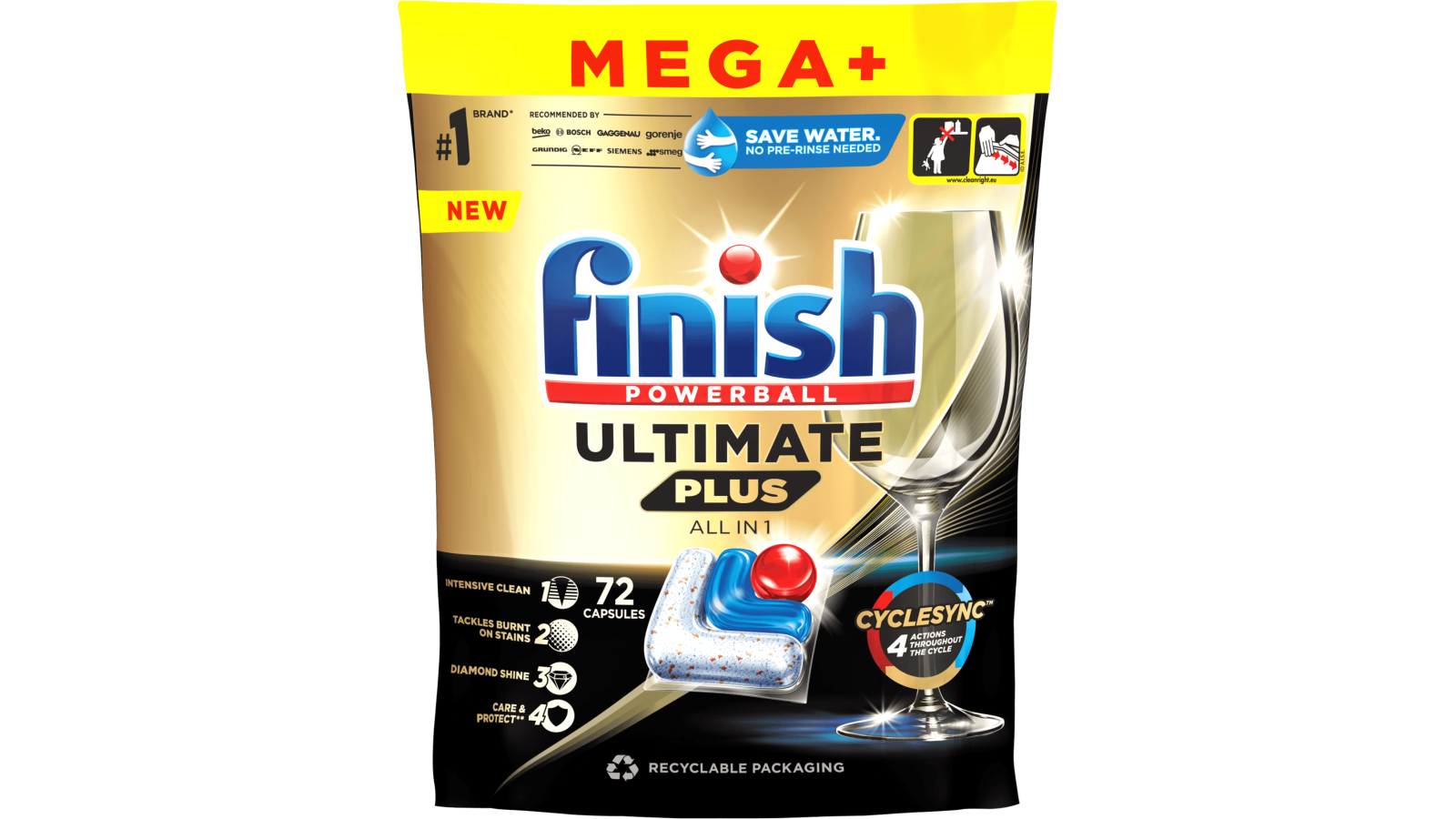 Tablete FINISH Ultimate plus mega 72kom - Cenoteka