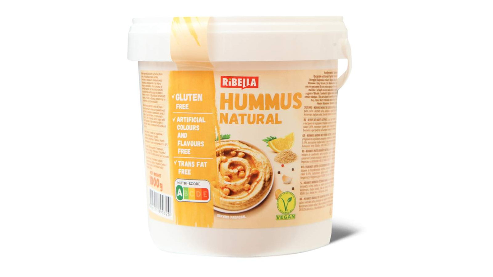 Hummus natural RIBELLA 1kg - Cenoteka