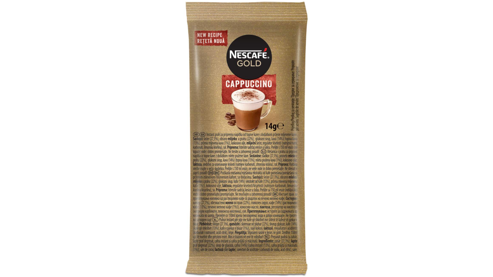 NESCAFE Gold Cappuccino Instant kafa 14g - Cenoteka