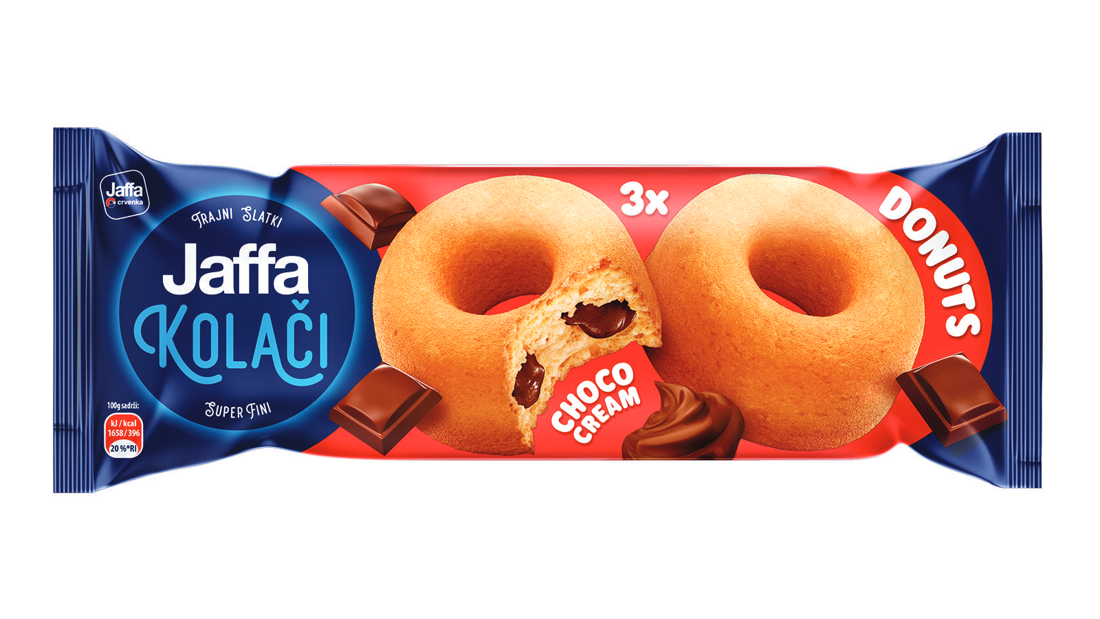 JAFFA Kolači Donuts choco cream 75g - Cenoteka