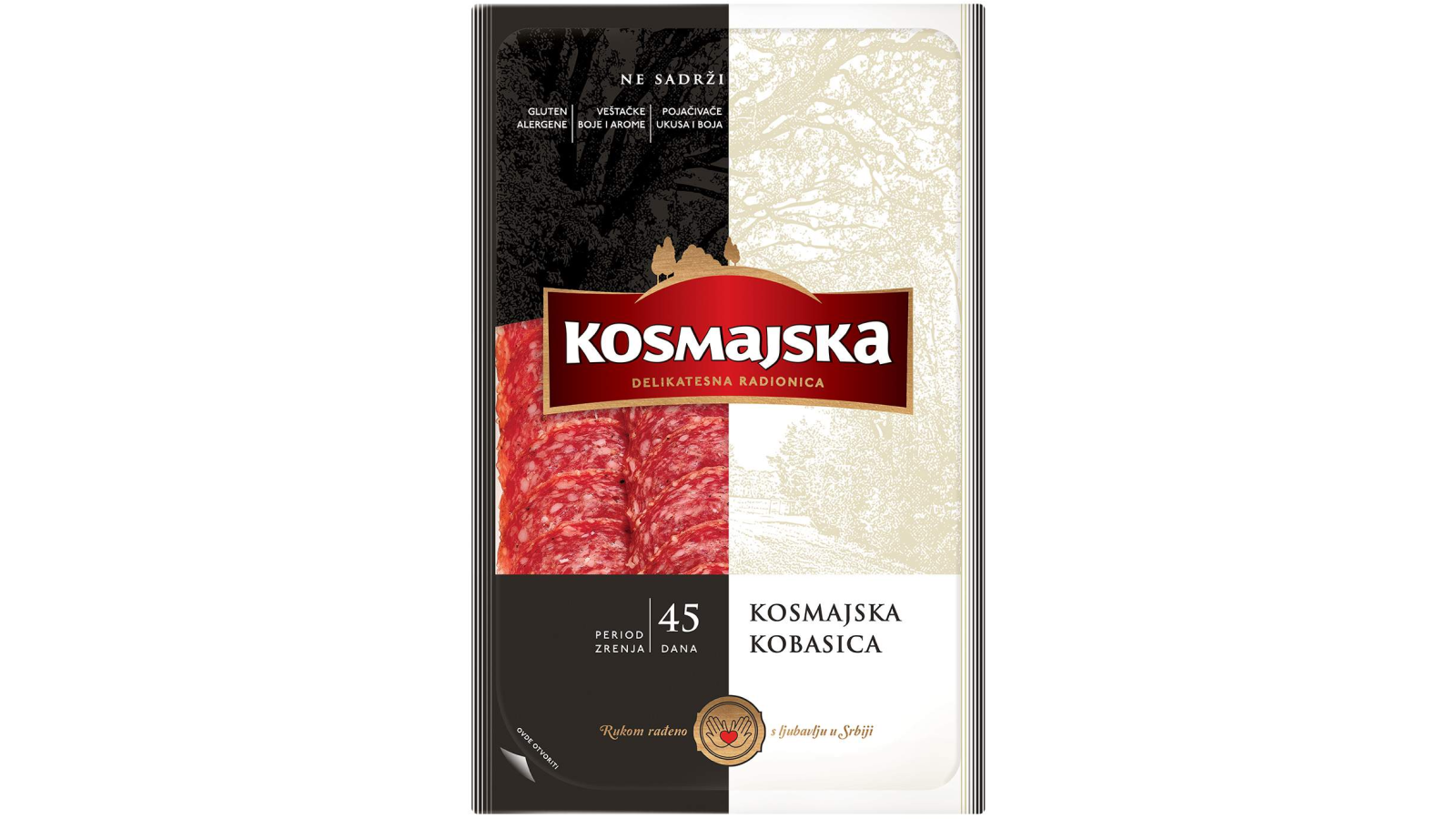 Kobasica KOSMAJSKA slajs 80g - Cenoteka