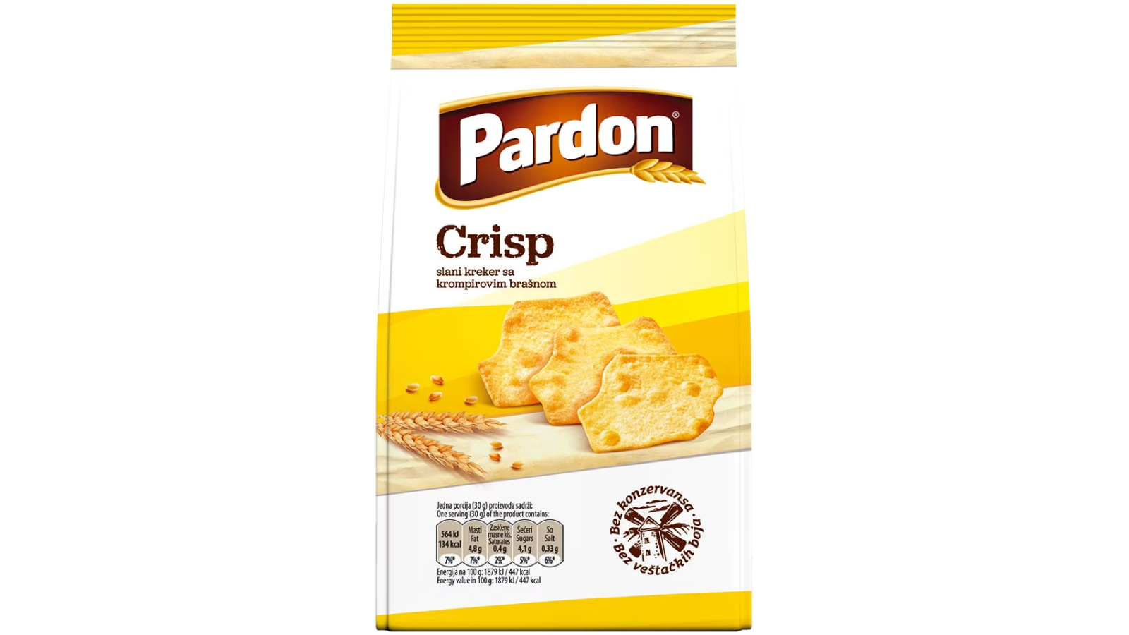 Krekeri PARDON Crisp slani 75g - Cenoteka