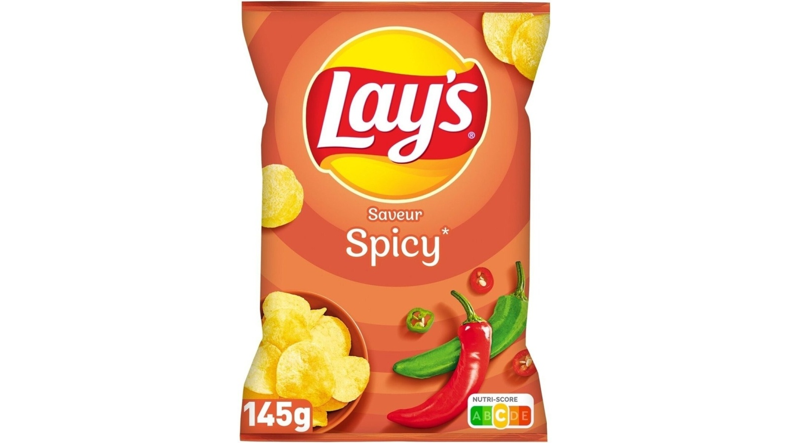 LAY'S spicy čips 145g - Cenoteka