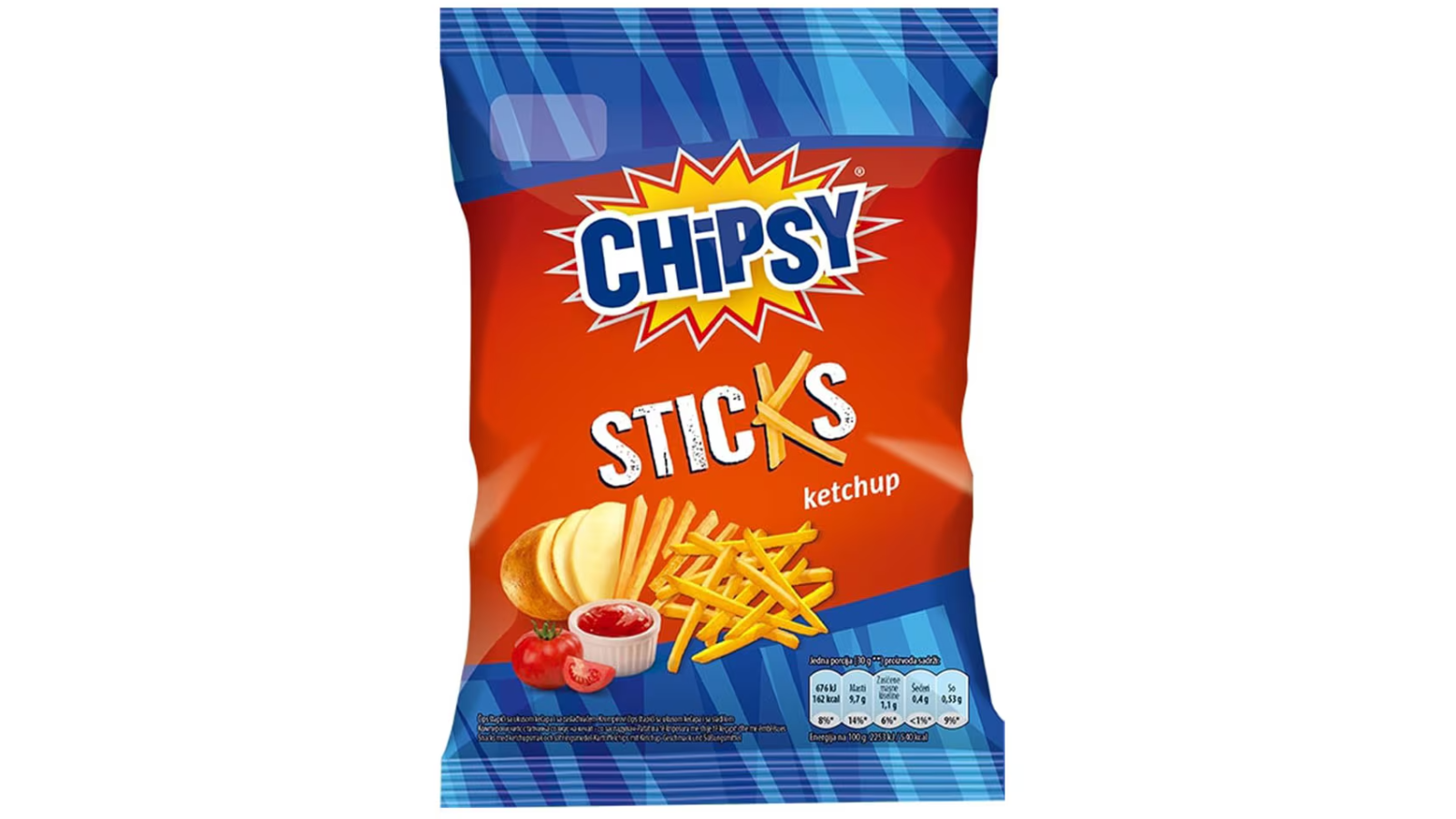 CHIPSY sticks ketchup 95g - Cenoteka