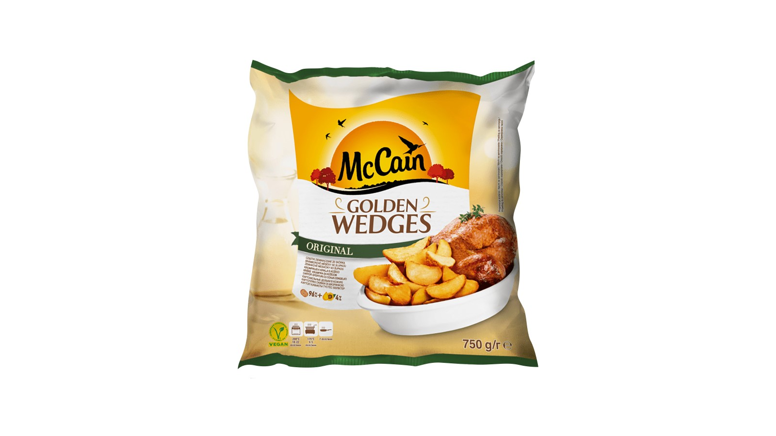 McCAIN Pomfrit Golden wedges 750g - Cenoteka