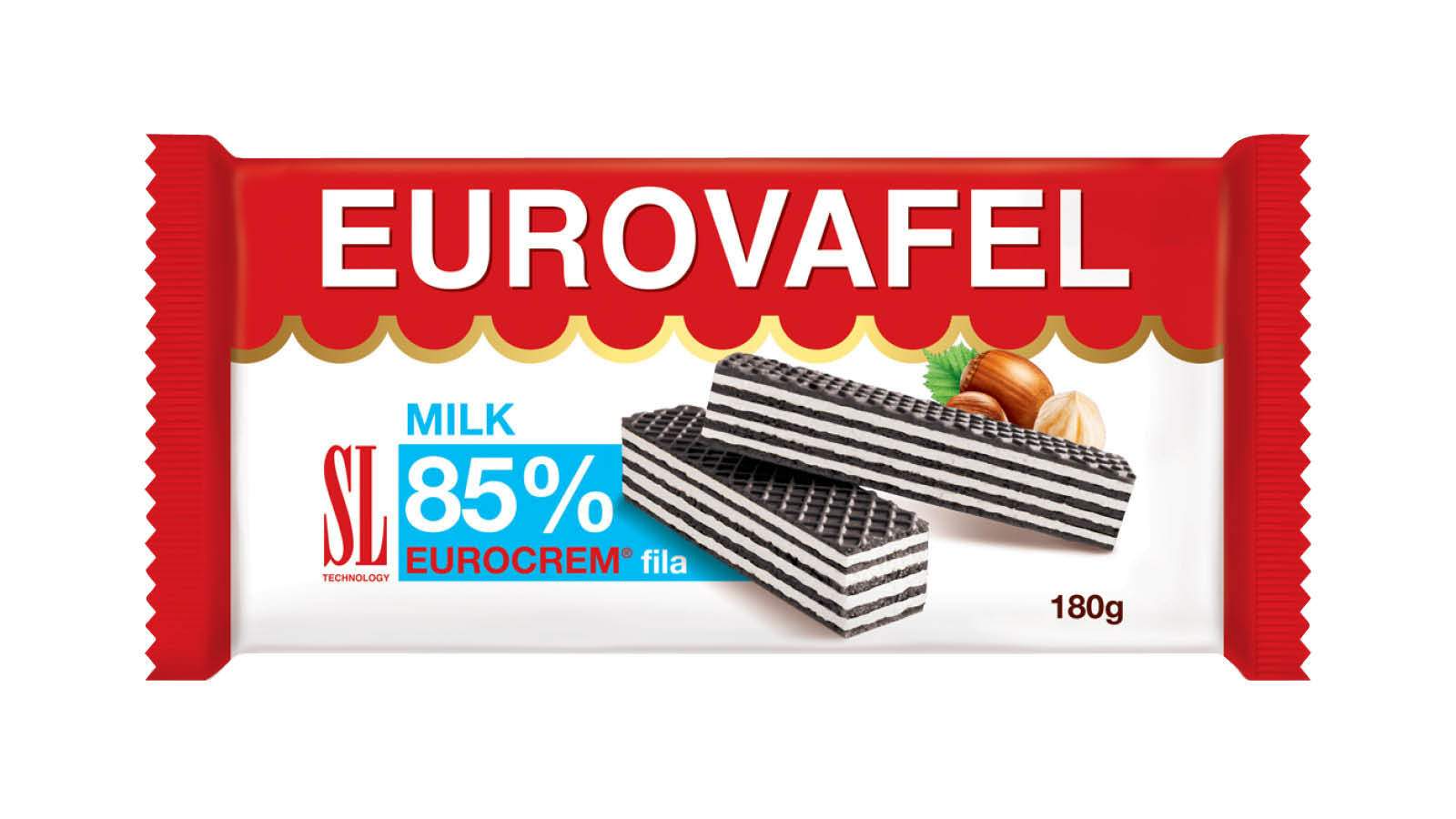 Napolitanke SWISSLION Eurokrem milk 85% fila 180g - Cenoteka
