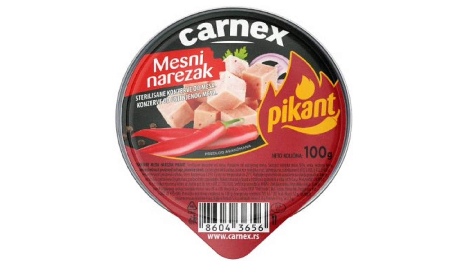 CARNEX Mesni narezak pikant 100g - Cenoteka