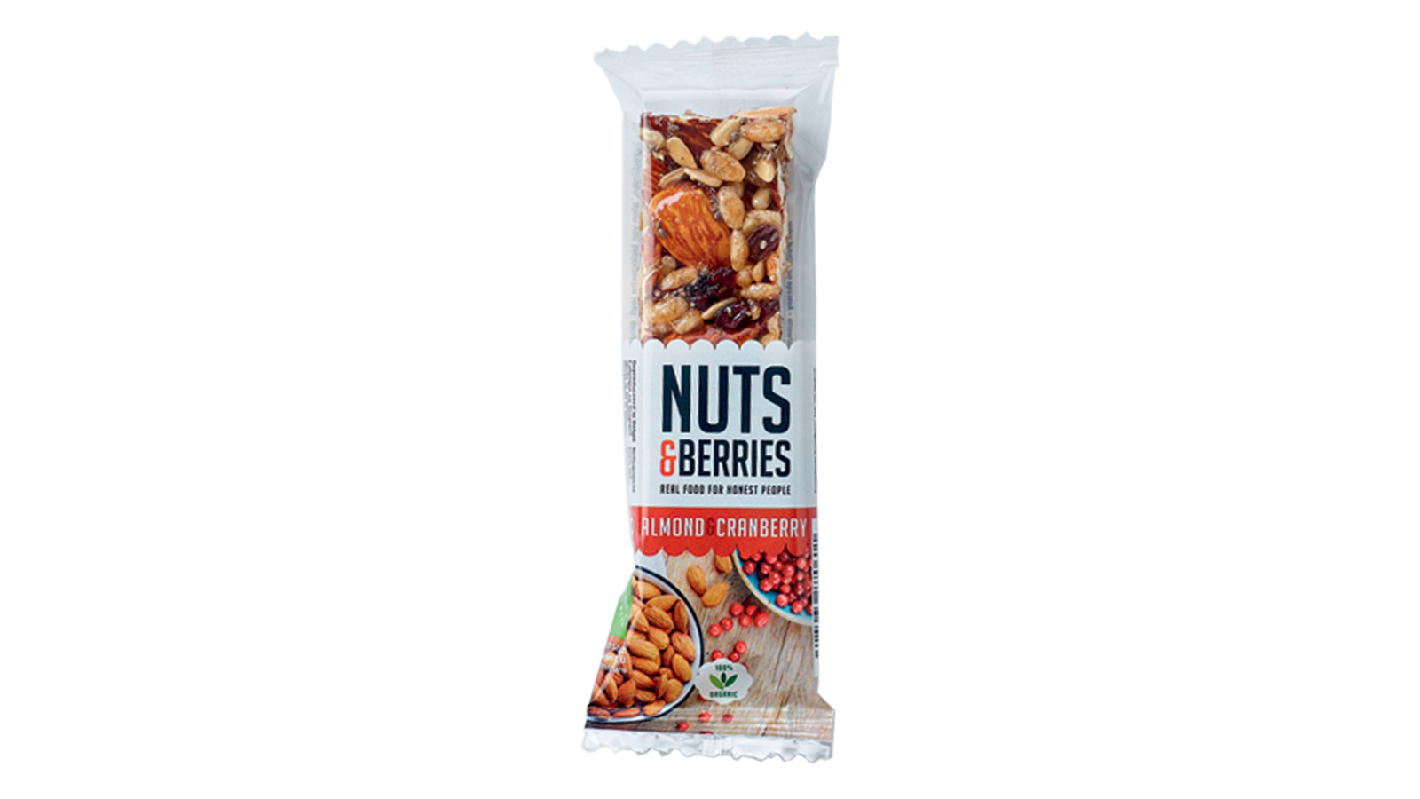 NUTS & BERRIES Almond cramberry bar 30g - Cenoteka