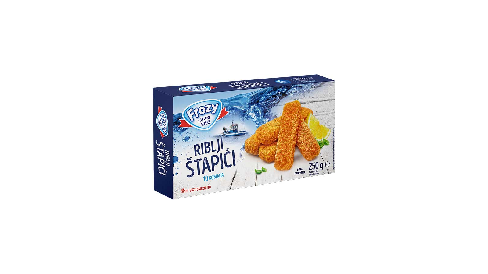 Panirani riblji štapići FROZY 250g - Cenoteka