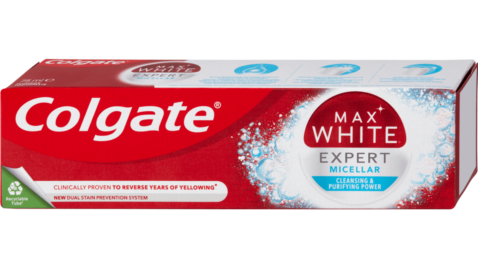 Pasta za zube COLGATE Max white expert micellar 75ml - Cenoteka
