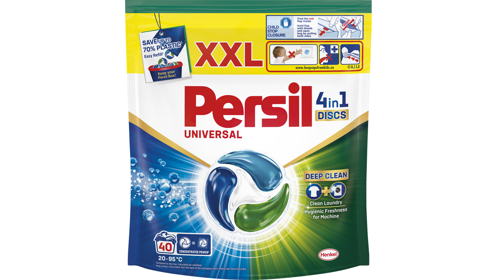 PERSIL DISCS Universal XXL kapsule za veš 40kom - Cenoteka