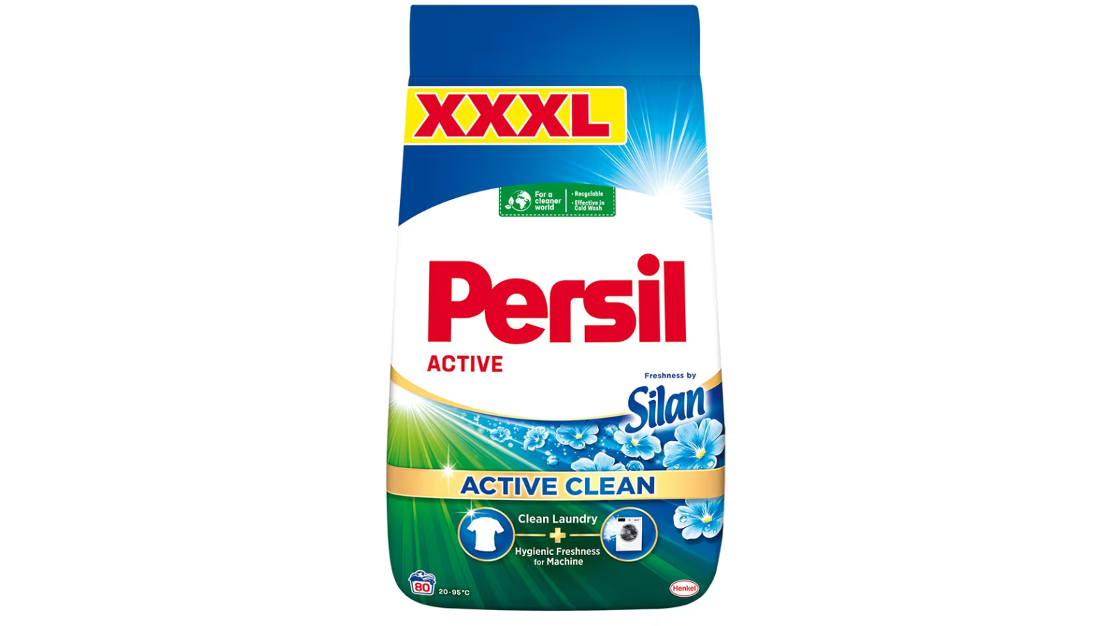PERSIL active clean deterdžent za veš 80 pranja (7,2kg) - Cenoteka