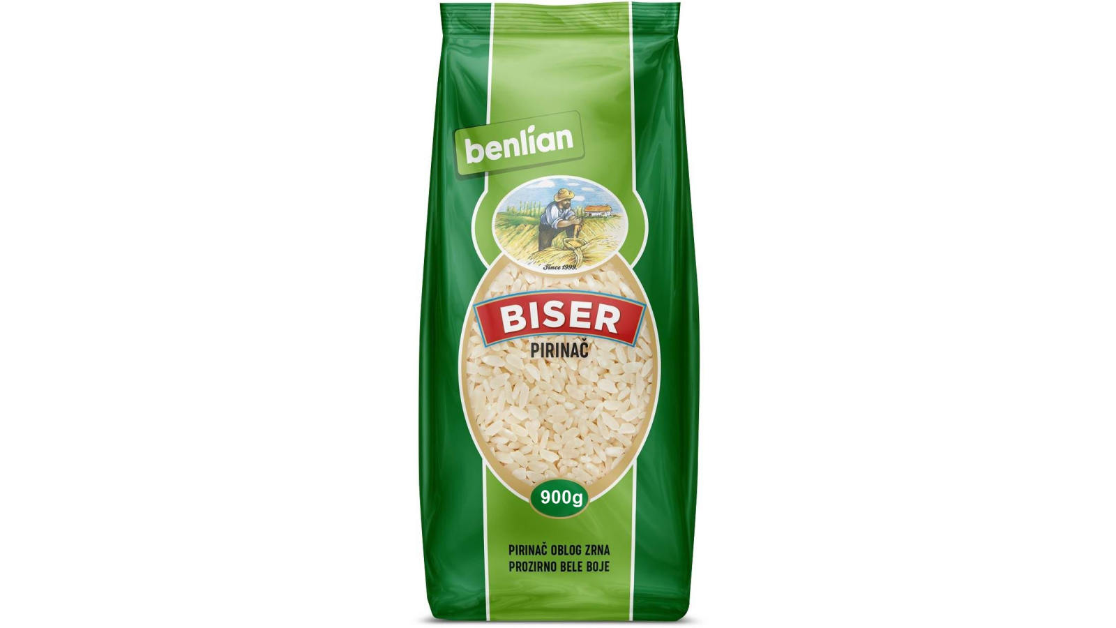 Benlian Pirinač Biser Oblo Zrno 900g Cenoteka