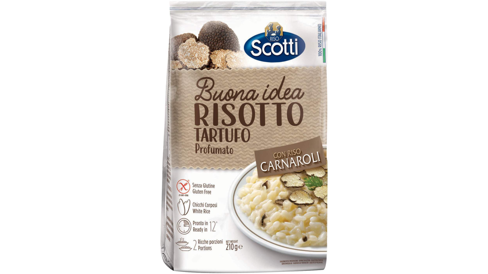 Rižoto RISO SCOTTI tartufi 210g - Cenoteka