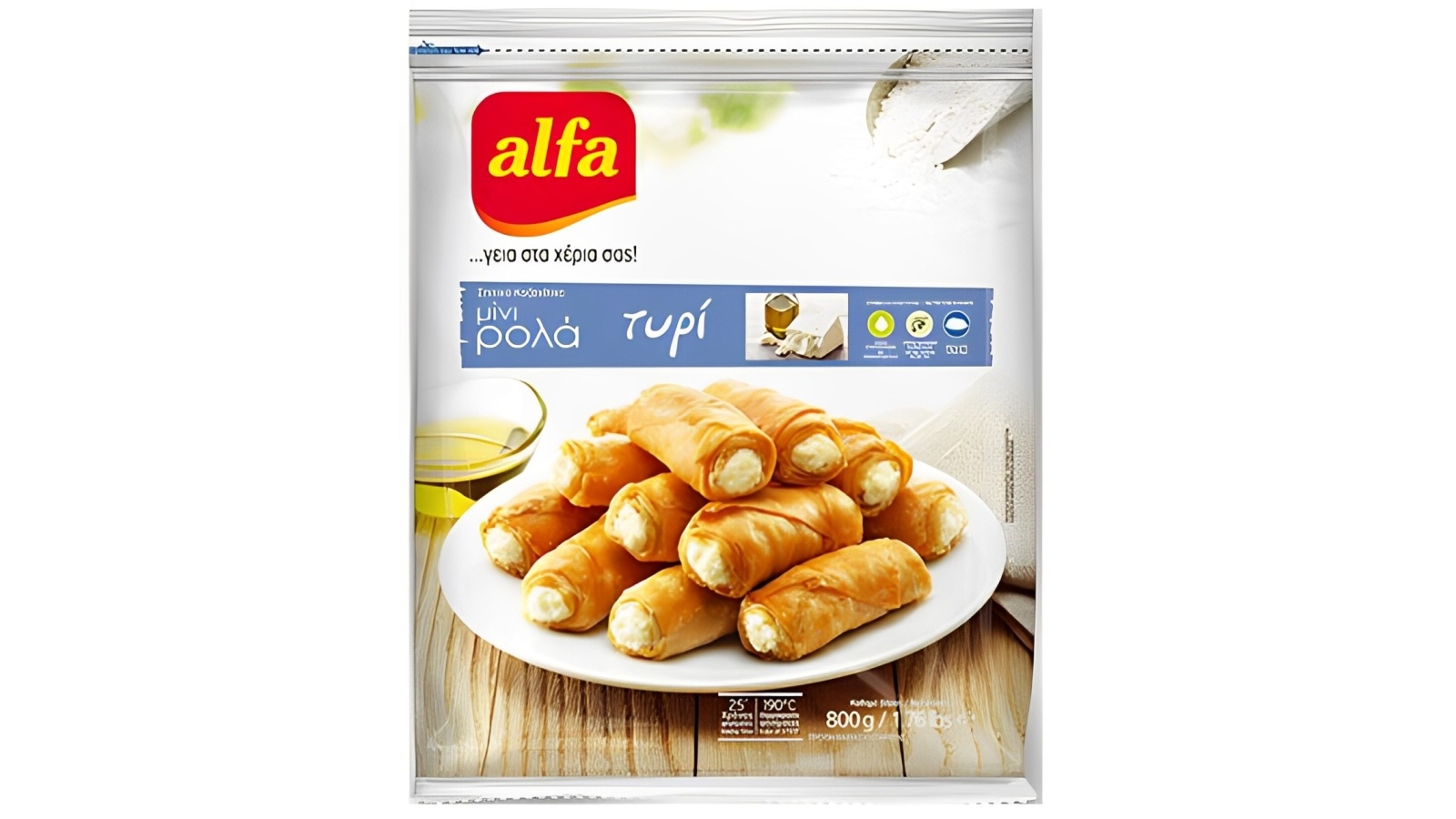 Pita ALFA Mini rolls feta sir 800g - Cenoteka