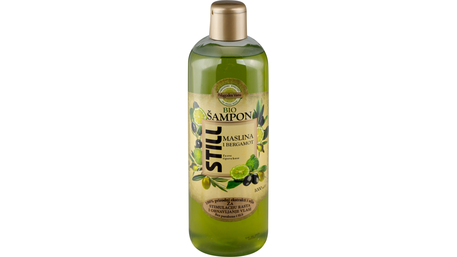 Šampon STILL Bio maslina i bergamot 1l - Cenoteka