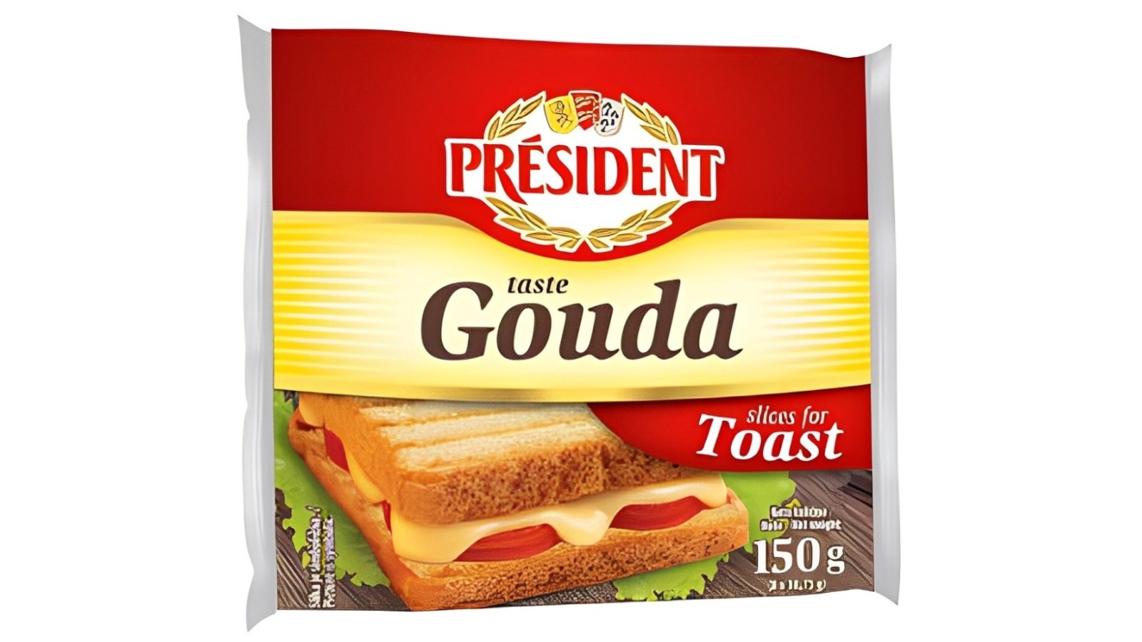Sir gouda listići PRESIDENT 150g - Cenoteka