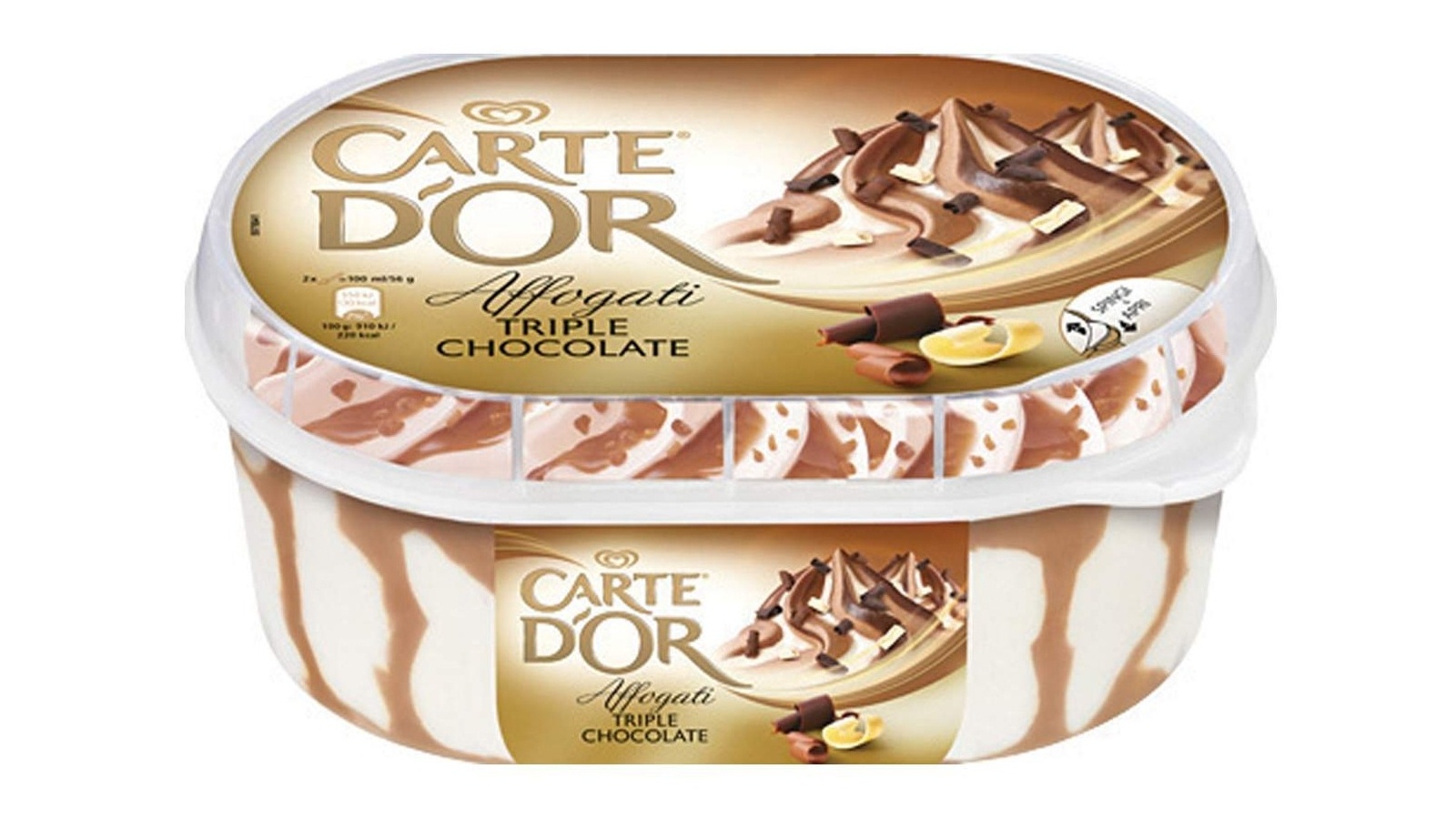 Sladoled CARTE D'OR Triple chocolate 900ml - Cenoteka