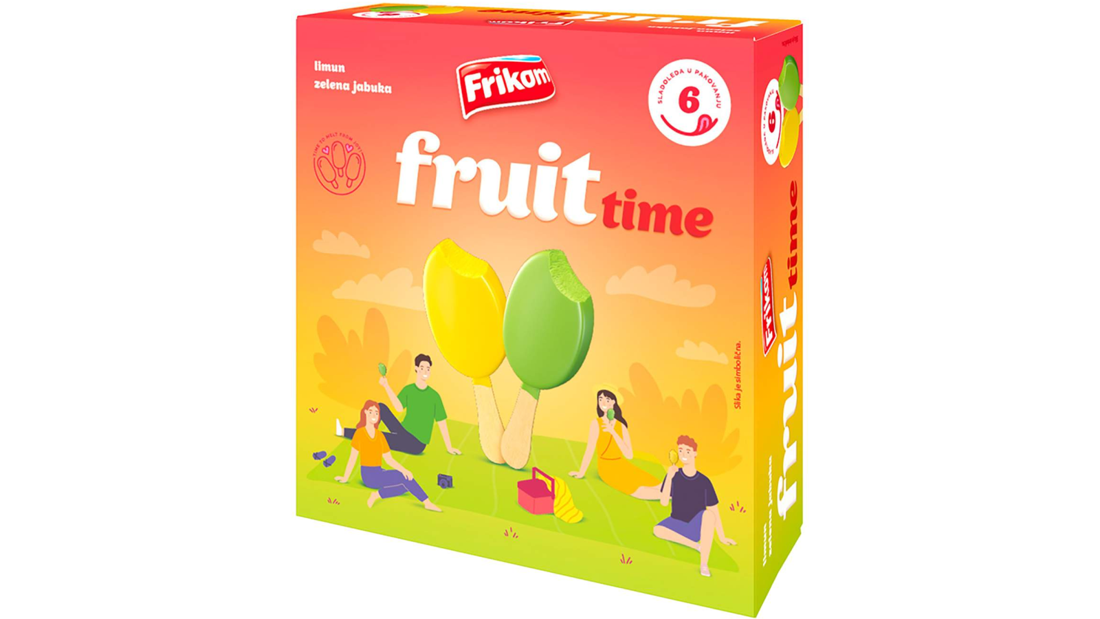 Sladoled FRIKOM Fruit time multipack 6x50ml - Cenoteka