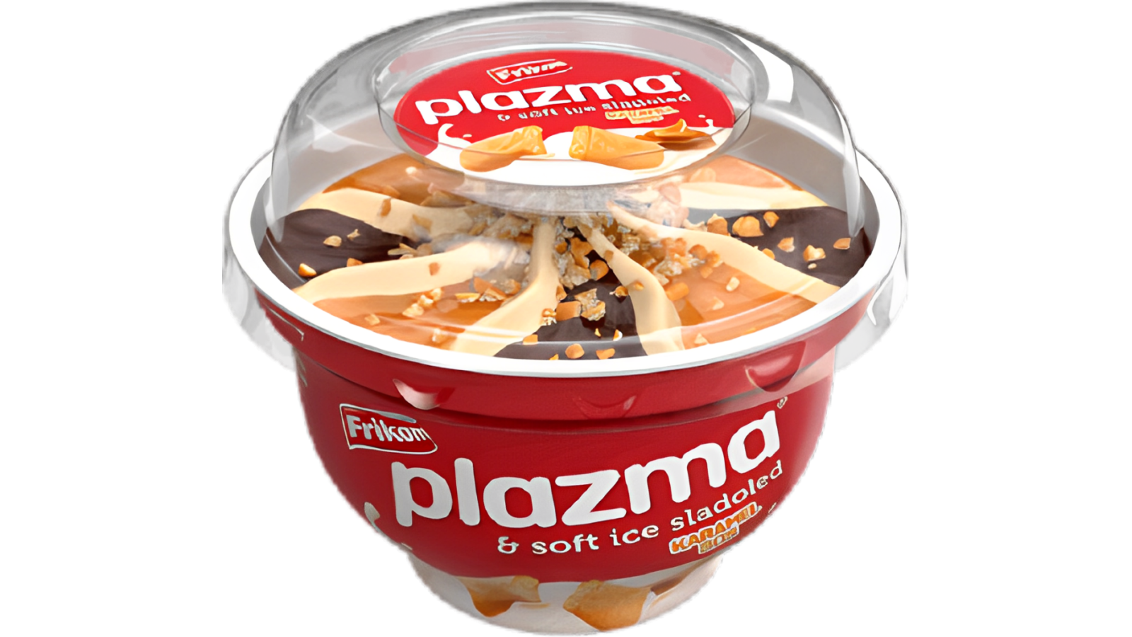 Sladoled FRIKOM Plazma karamel sos čaša 190ml - Cenoteka