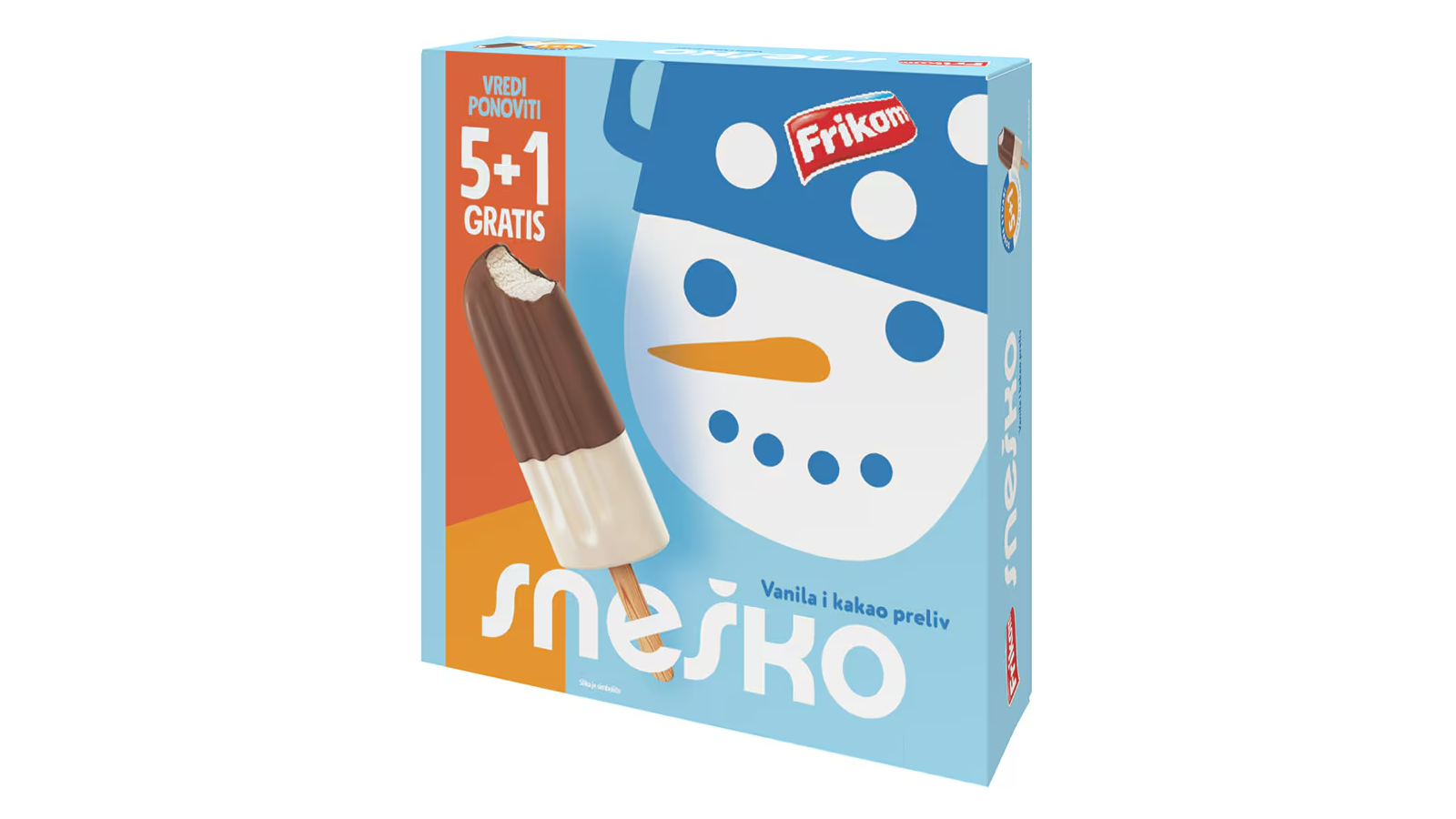 Sladoled FRIKOM Sneško Multipack 5+1 gratis - Cenoteka