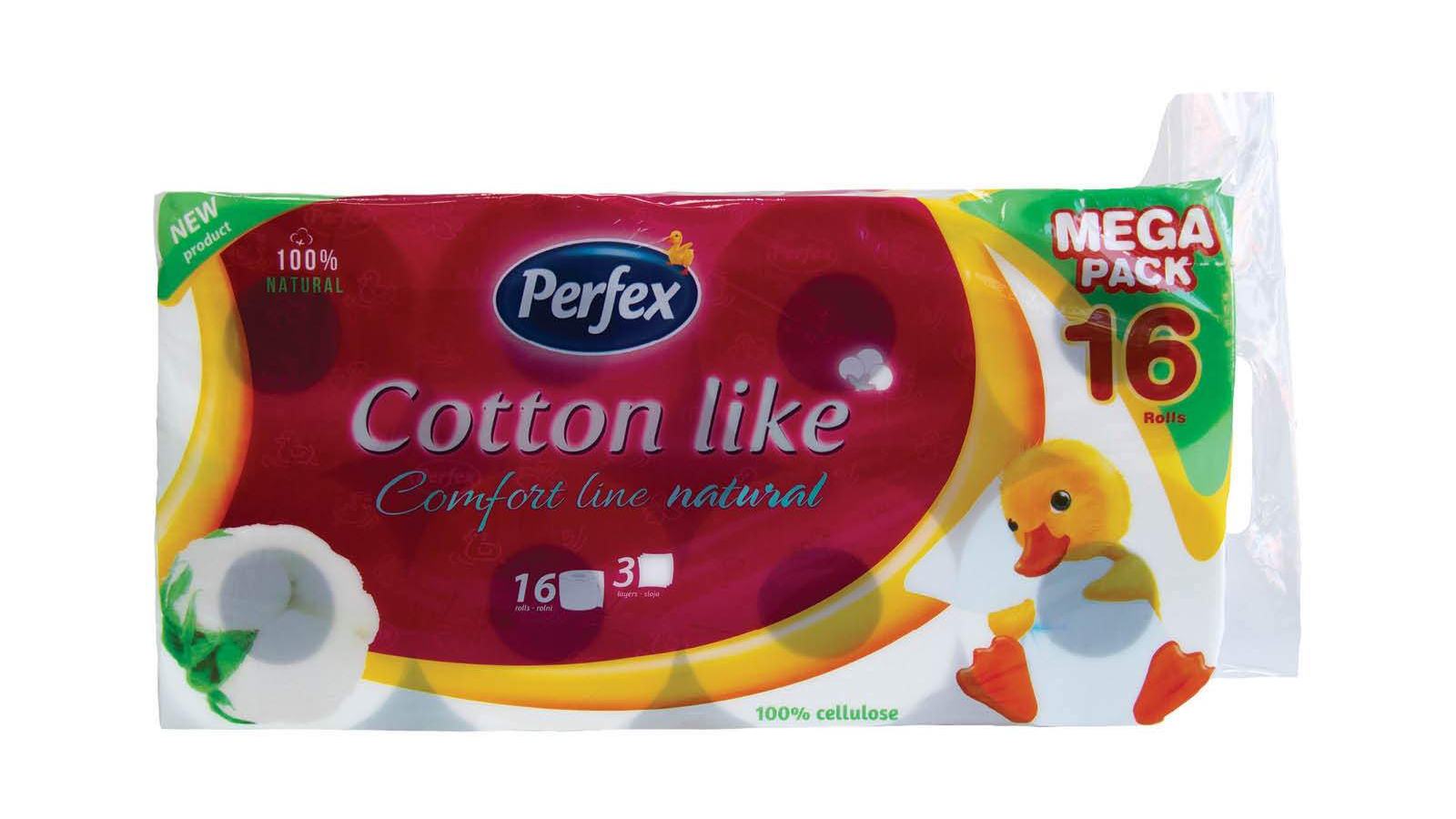 Toalet papir PERFEX cotton line 3sloja 16kom - Cenoteka