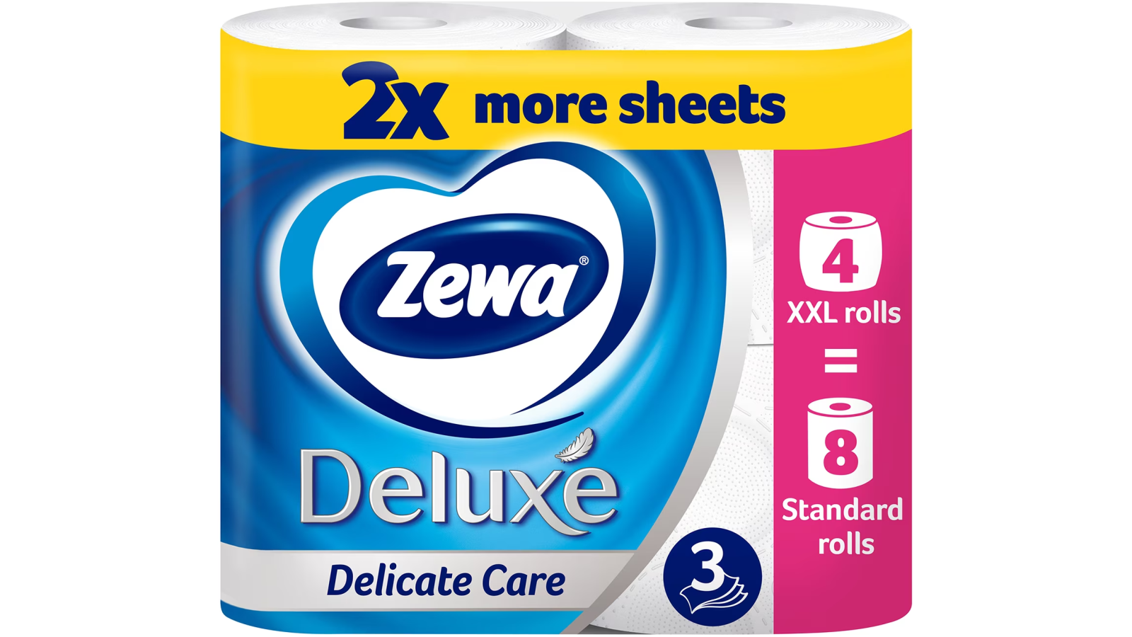 Toalet papir ZEWA XXL deluxe delicate care 3sloja 4kom - Cenoteka