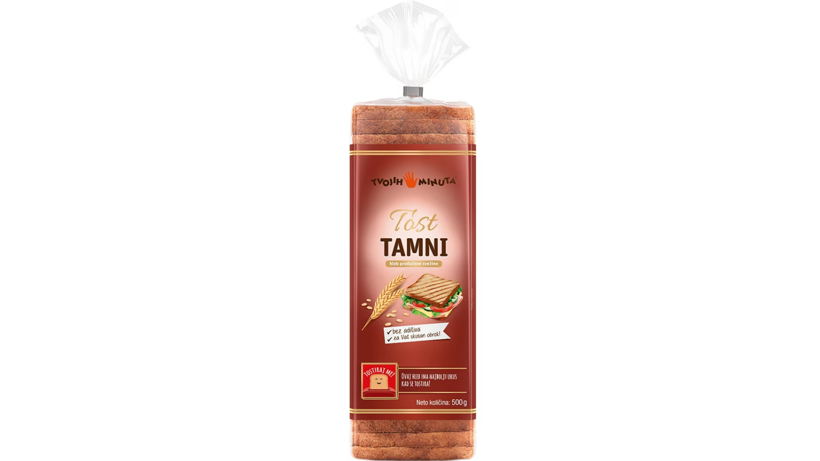 TVOJIH 5 MINUTA Tost hleb tamni 500g - Cenoteka