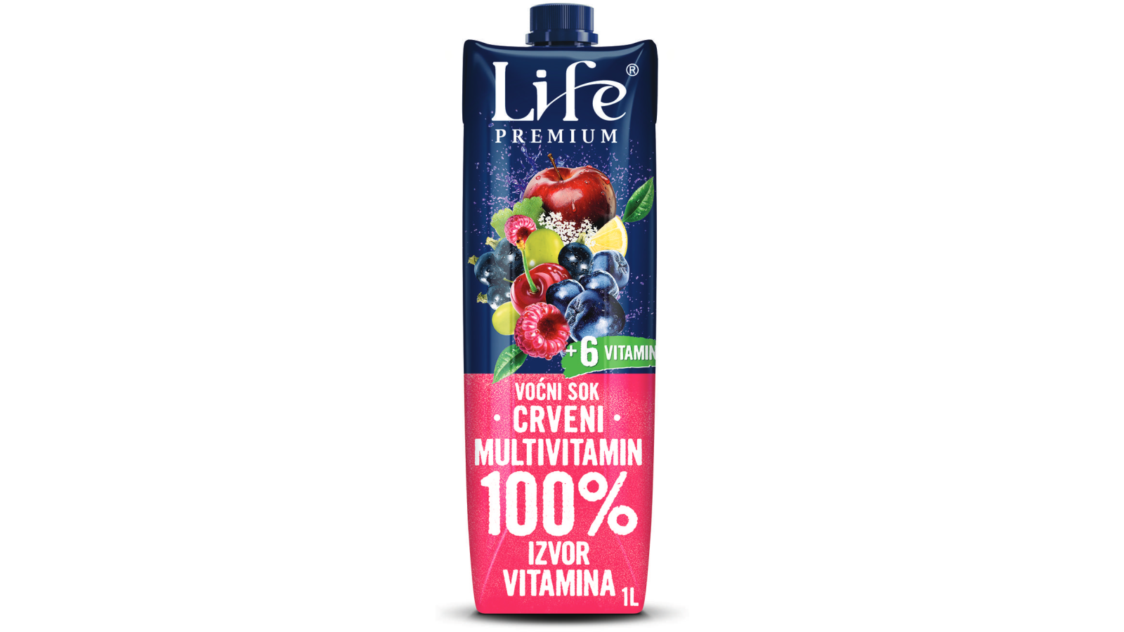 Voćni sok NECTAR Life premium crveni multivitamin 1l - Cenoteka