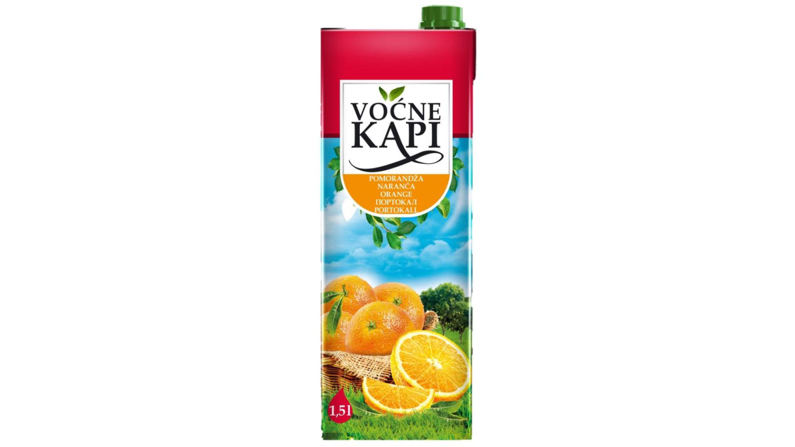 Voćni sok VOĆNE KAPI pomorandža 1,5l - Cenoteka