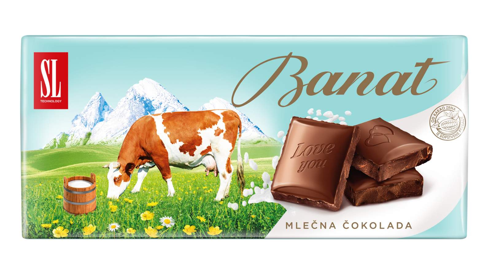 Čokolada SWISSLION Banat mlečna 80g - Cenoteka