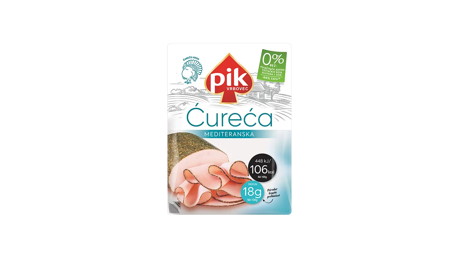 PIK ćureća prsa mediteranska slajs 100g - Cenoteka