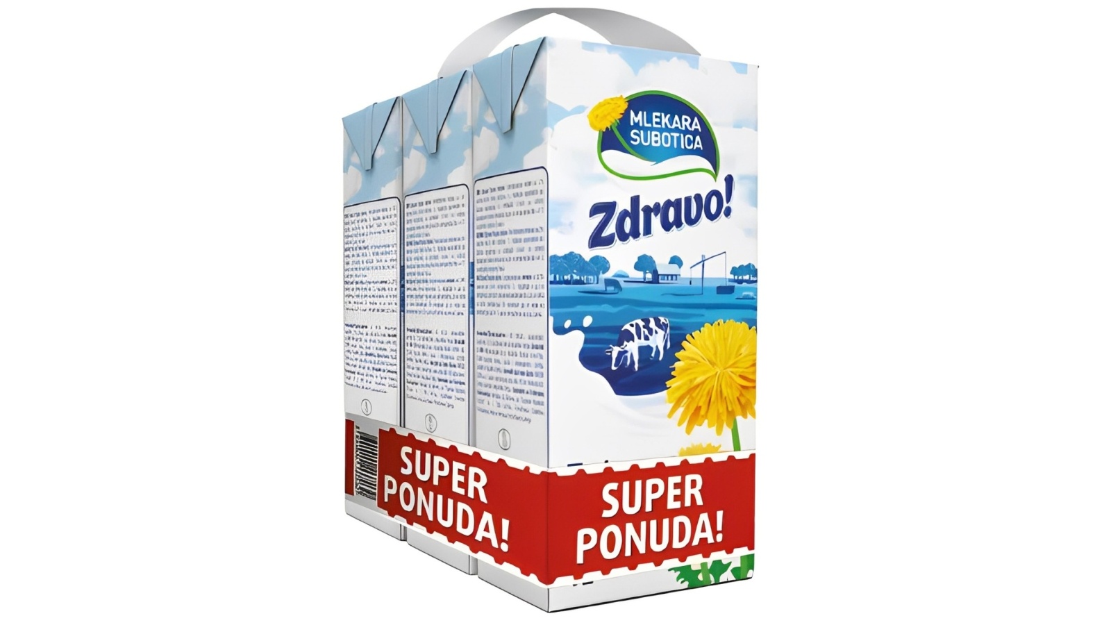 Dugotrajno mleko MLEKARA SUBOTICA Zdravo 2%mm 3x1l - Cenoteka